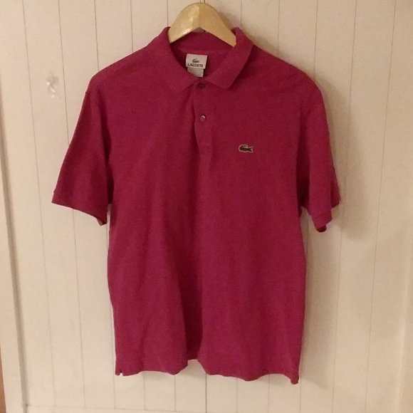 Lacoste | Shirts | Lacoste Classic Red Polo Size 5 Large | Poshmark